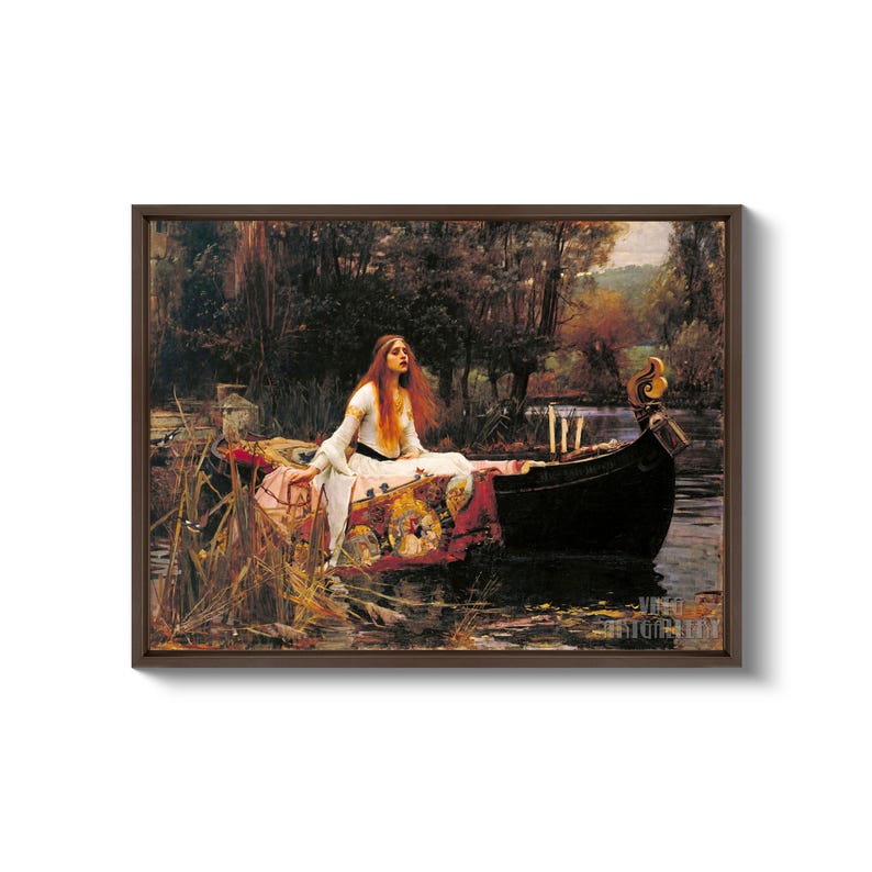 John William Waterhouse : the Lady of Shalott (1888) Canvas Gallery ...