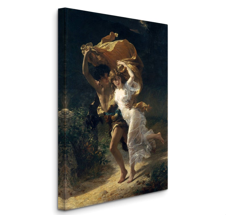 Pierre Auguste Cot : the Storm 1880 Canvas Gallery Wrapped - Etsy