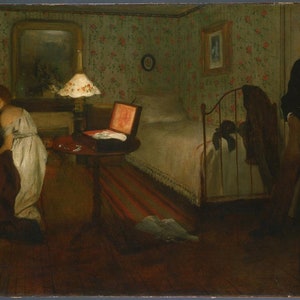 Edgar Degas Interior 1868 Canvas Gallery Wrapped Giclee | Etsy