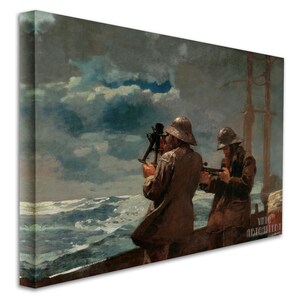 Winslow Homer : Eight Bells (1886) Canvas Gallery Wrapped or Framed ...