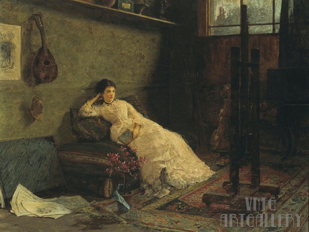 Hector Caffieri : A Corner of the Studio (18th-19th Century) Canvas ...