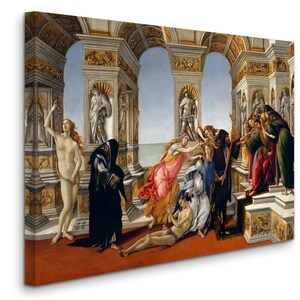 Sandro Botticelli : the Calumny of Apelles (1494-95) Canvas Gallery ...