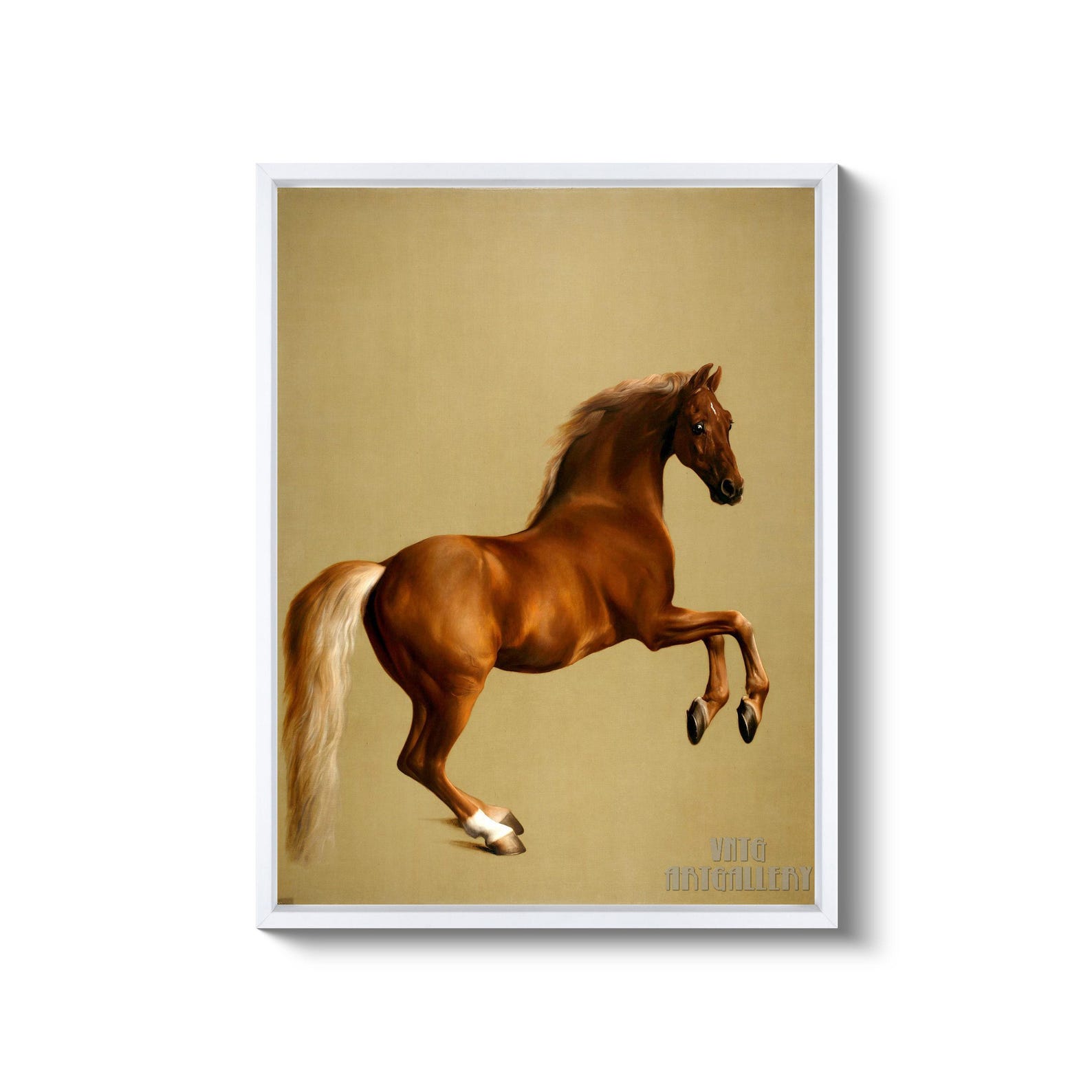 George Stubbs : Whistlejacket (1762) Canvas Gallery Wrapped or Framed ...