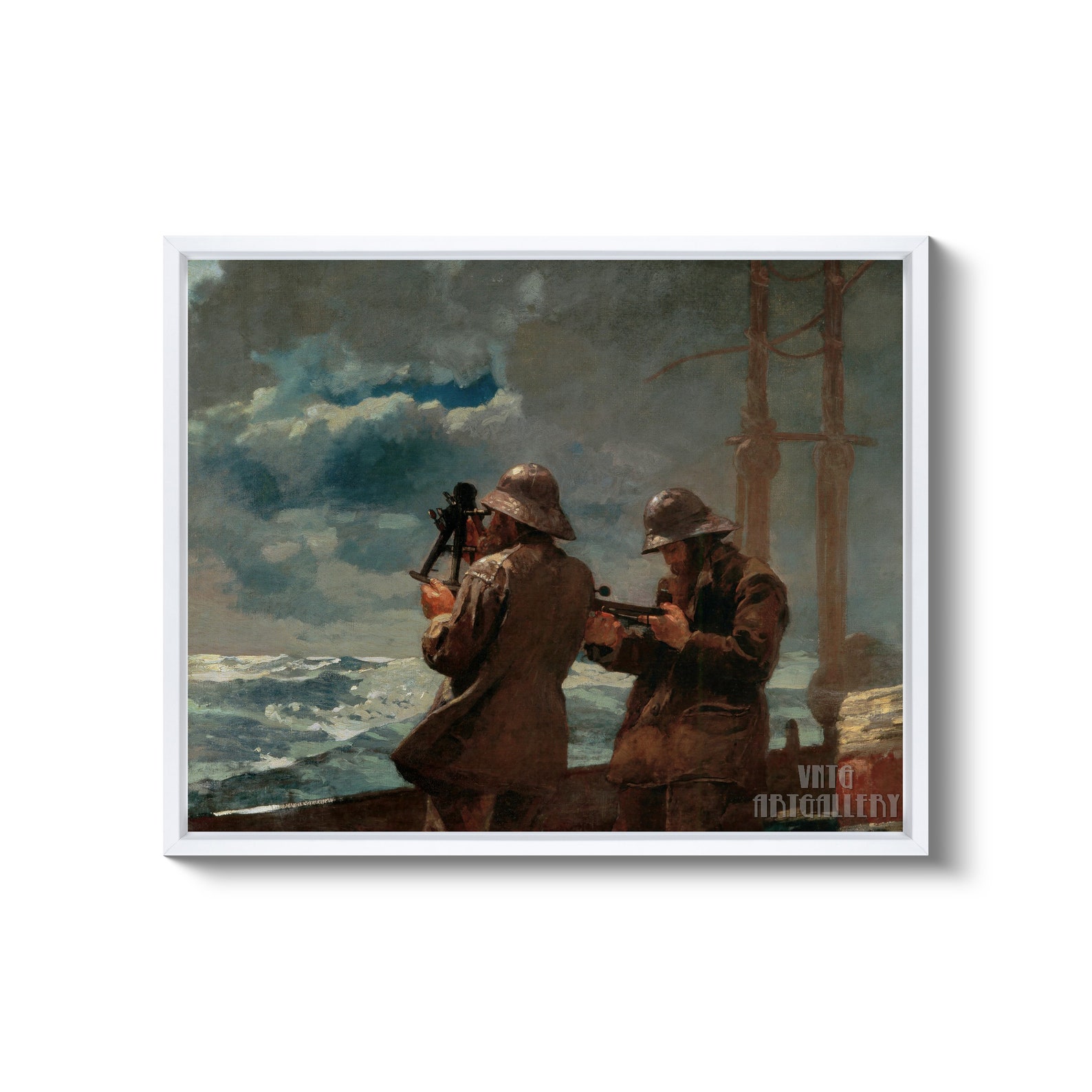 Winslow Homer : Eight Bells 1886 Canvas Gallery Wrapped or - Etsy