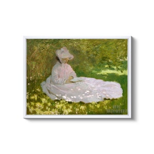 Claude Monet : Springtime (1872) Canvas Gallery Wrapped or Framed ...