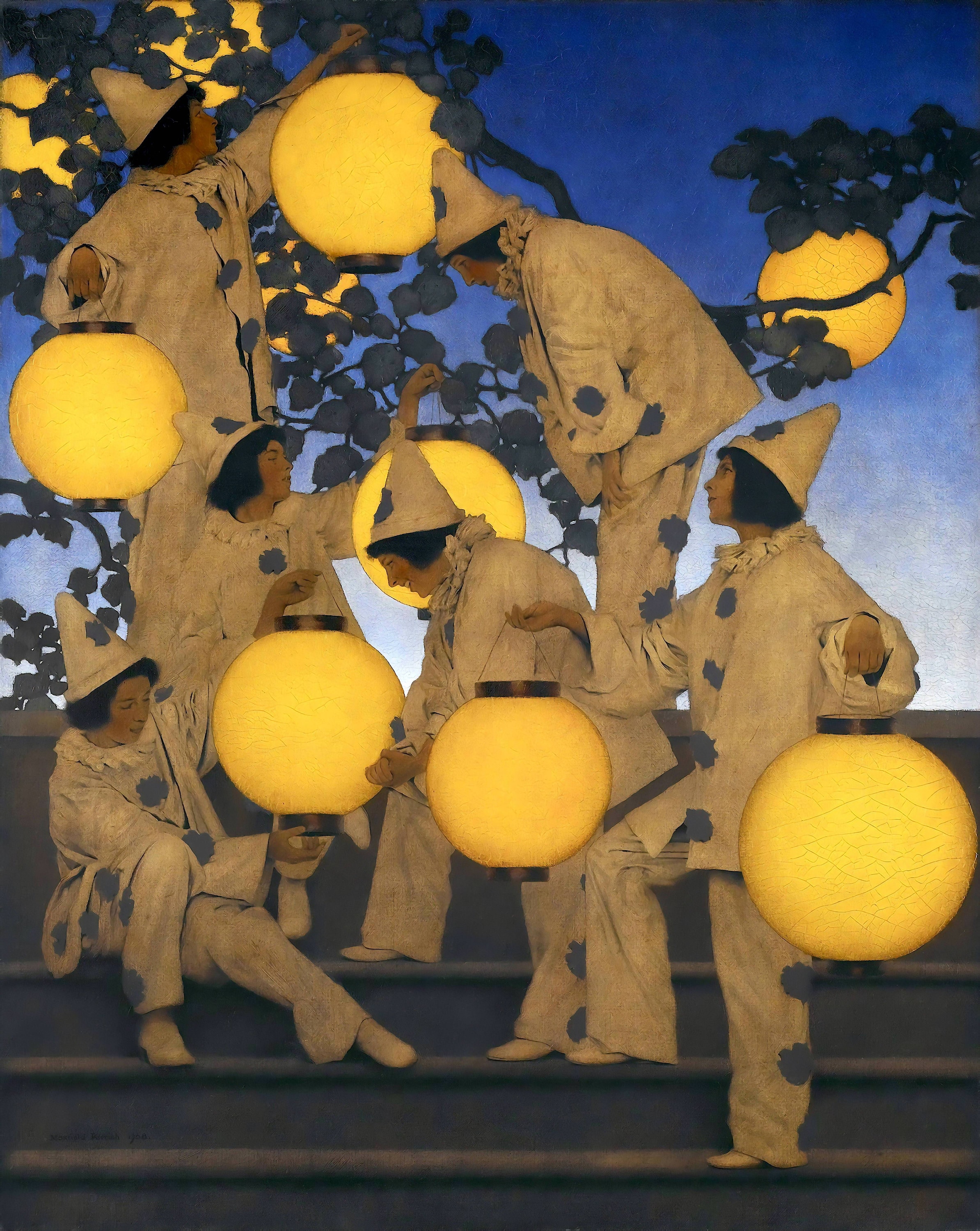 Maxfield Parrish : the Lantern Bearers 1908 Canvas Gallery - Etsy UK