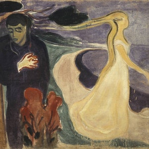 Edvard Munch Separation 1896 Canvas Gallery Wrapped Giclee | Etsy