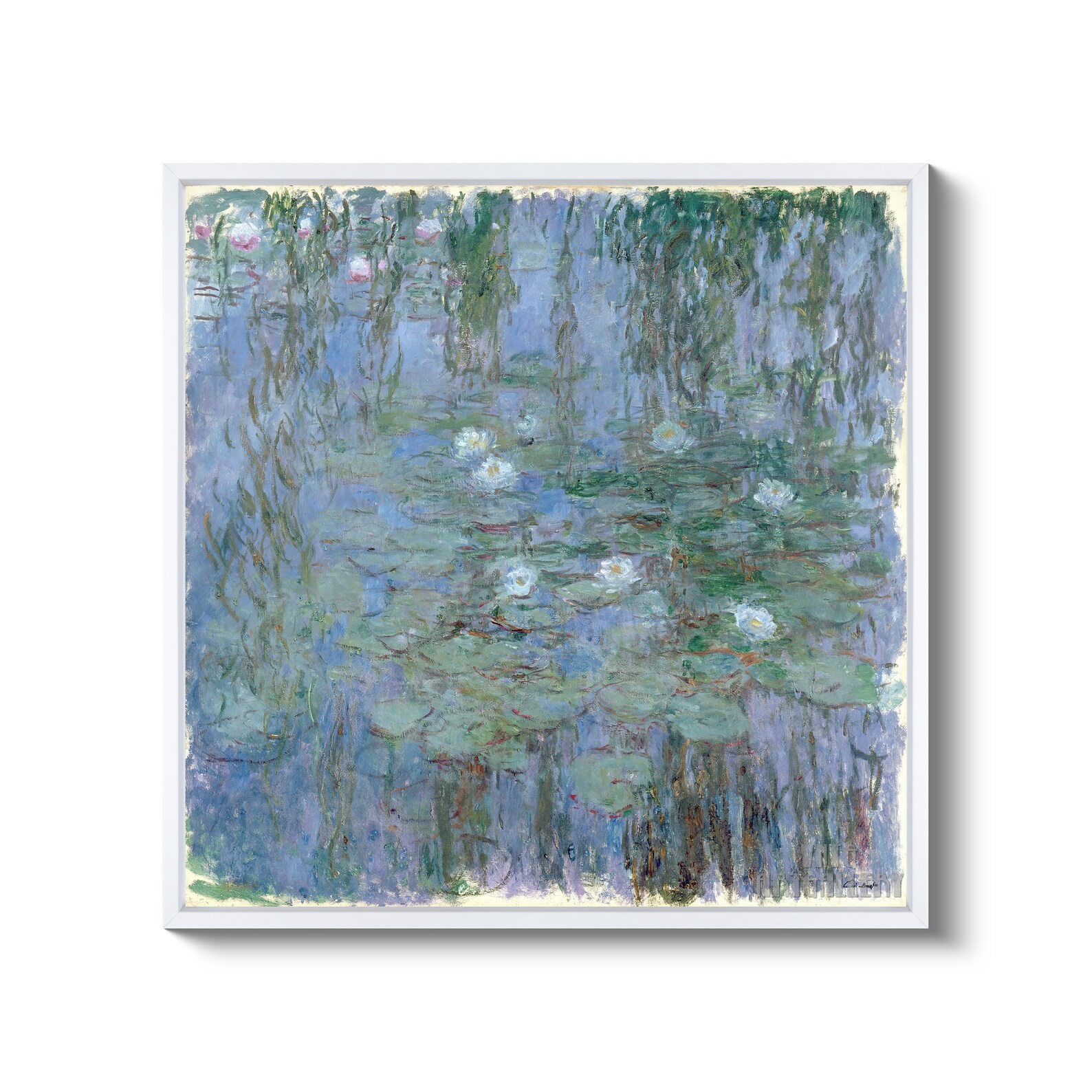 Claude Monet : Blue Water Lilies 1916 Canvas Gallery Wrapped - Etsy