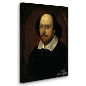 John Taylor : Chandos Portrait Shakespeare 1610 Canvas Gallery Wrapped ...