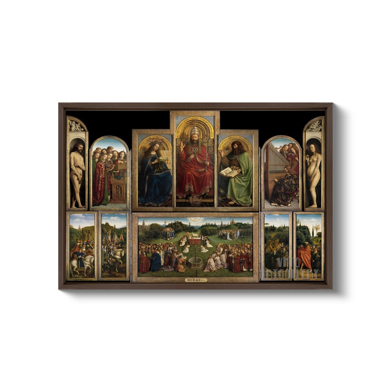 Jan Van Eyck Ghent Altarpiece 1432 Canvas Gallery Wrapped or - Etsy