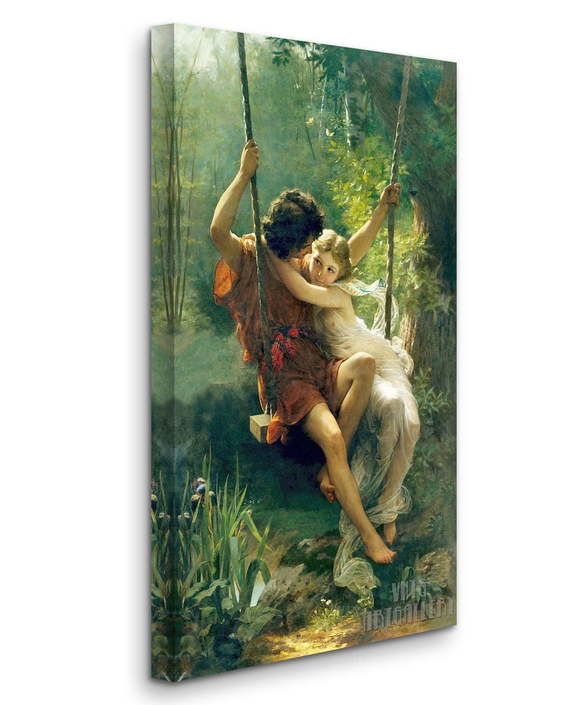 Pierre Auguste Cot : Springtime 1873 Canvas Gallery Wrapped - Etsy