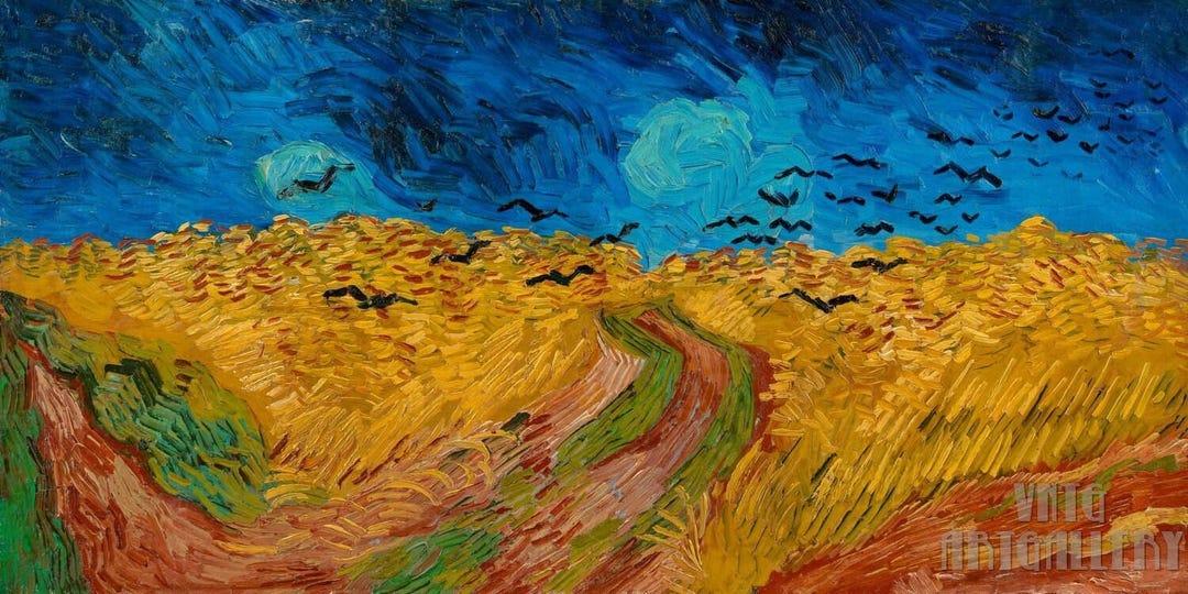 Vincent Van Gogh : Wheatfield With Crows (1890) Canvas Gallery Wrapped ...