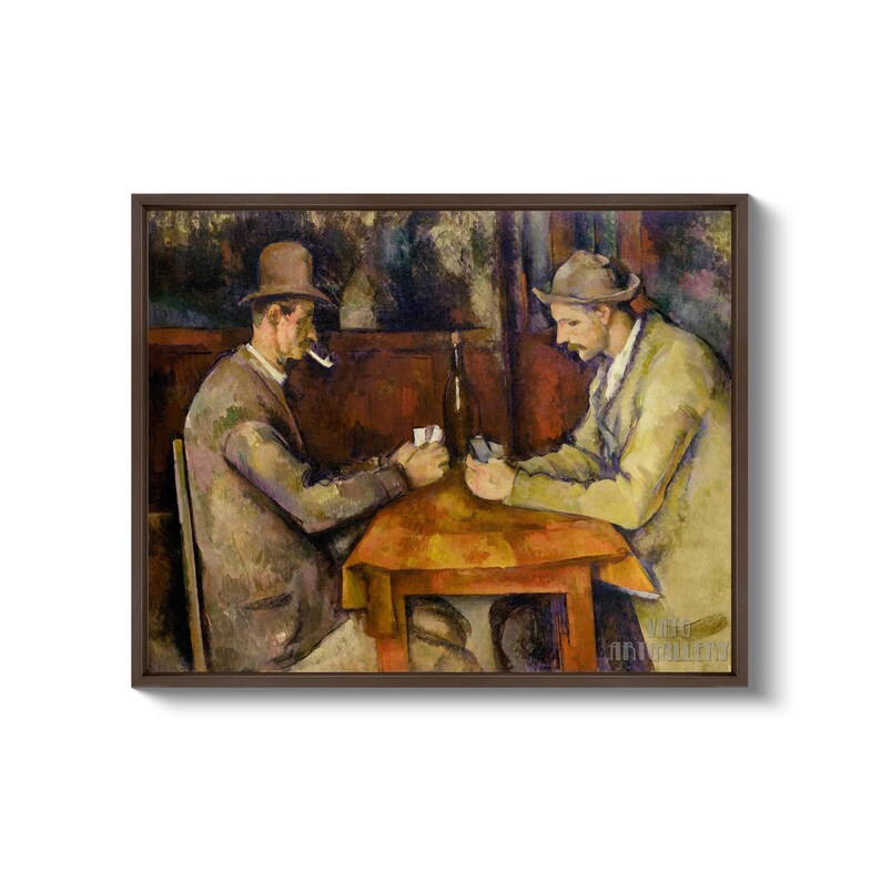 Paul Cézanne : the Card Players (les Joueurs De Cartes) (1890) Canvas ...