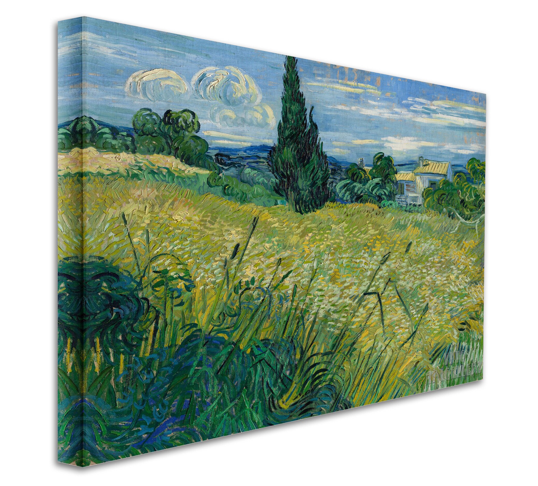 Vincent Van Gogh : Green Wheat Field With Cypress 1889 - Etsy