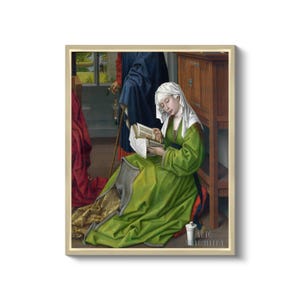 Rogier Van Der Weyden : the Magdalen Reading (1438) Canvas Gallery ...