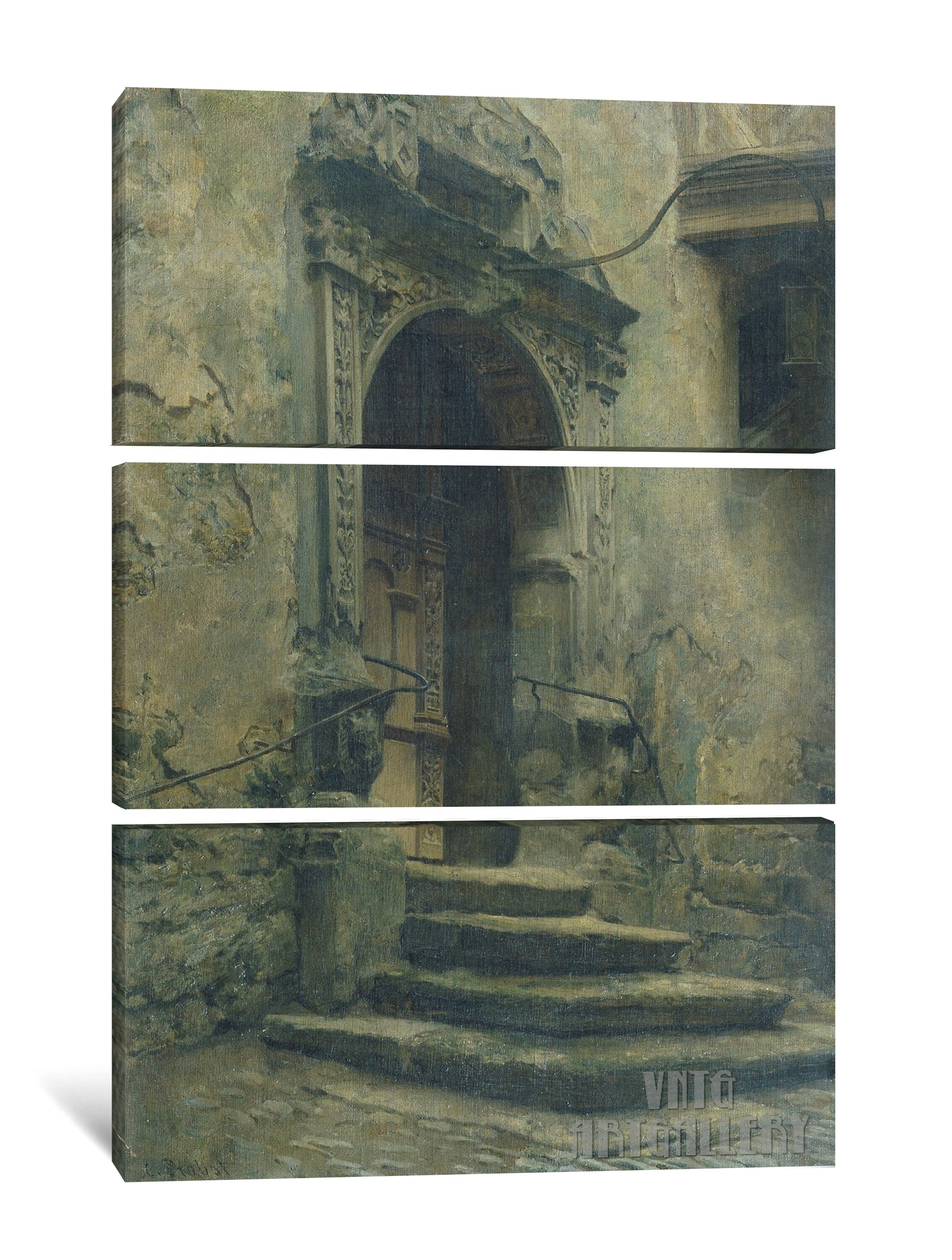 Carl Probst : Rathaus in Rothenburg date Unknown Canvas - Etsy