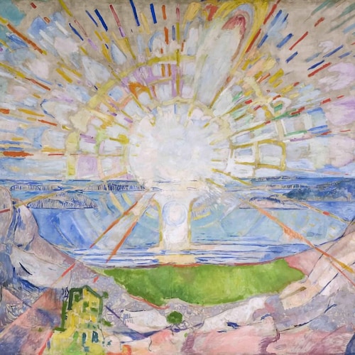Edvard Munch : the Sun 1909 Canvas Gallery Wrapped Giclee | Etsy