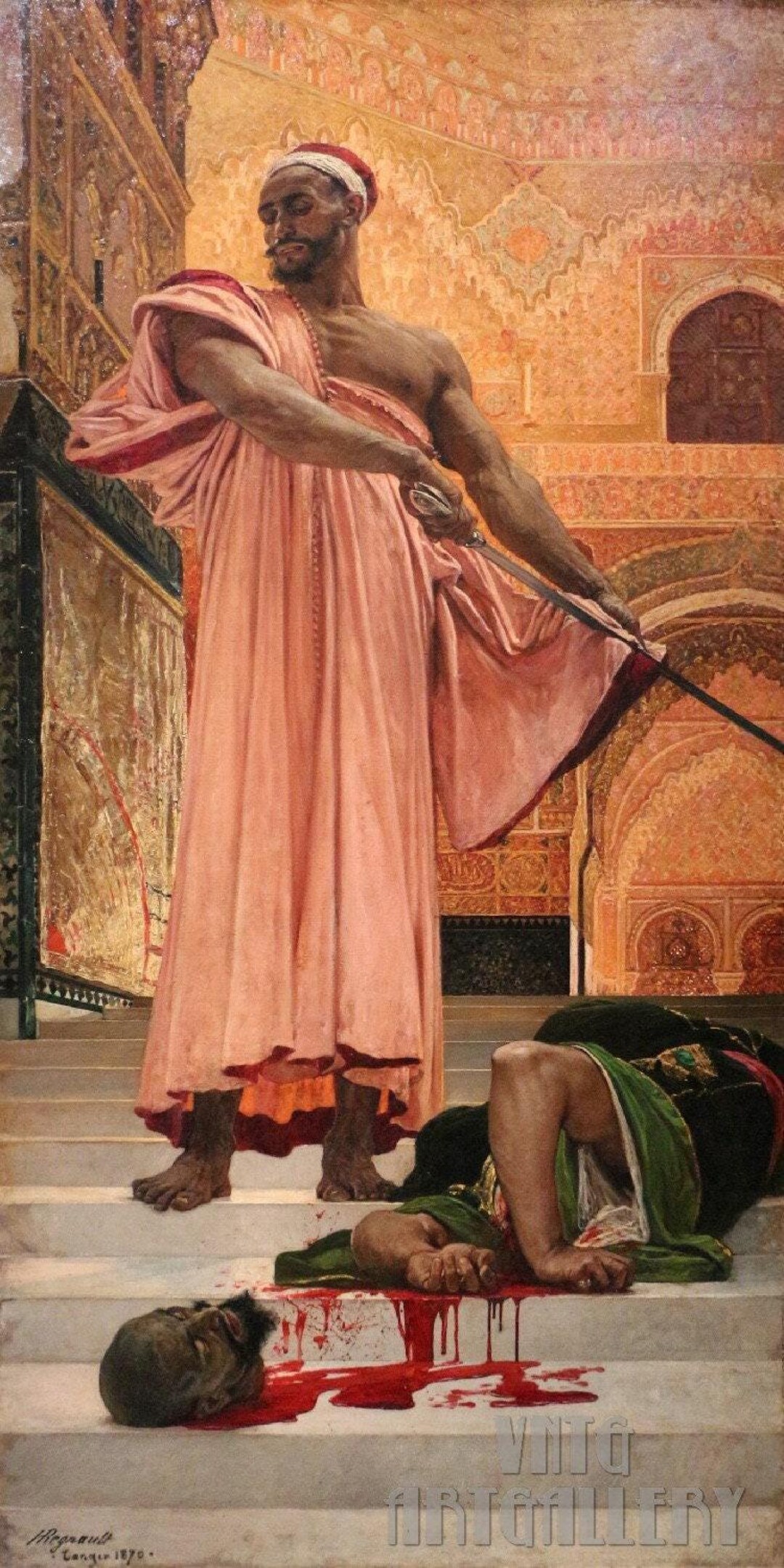 Henri Regnault : Execution Without Trial (1870) Canvas Gallery Wrapped ...