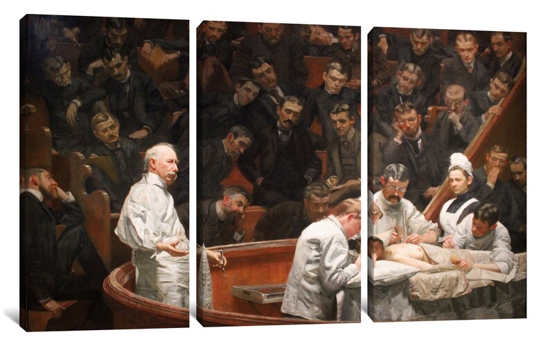 Thomas Eakins : the Agnew Clinic 1889 Canvas Gallery Wrapped | Etsy