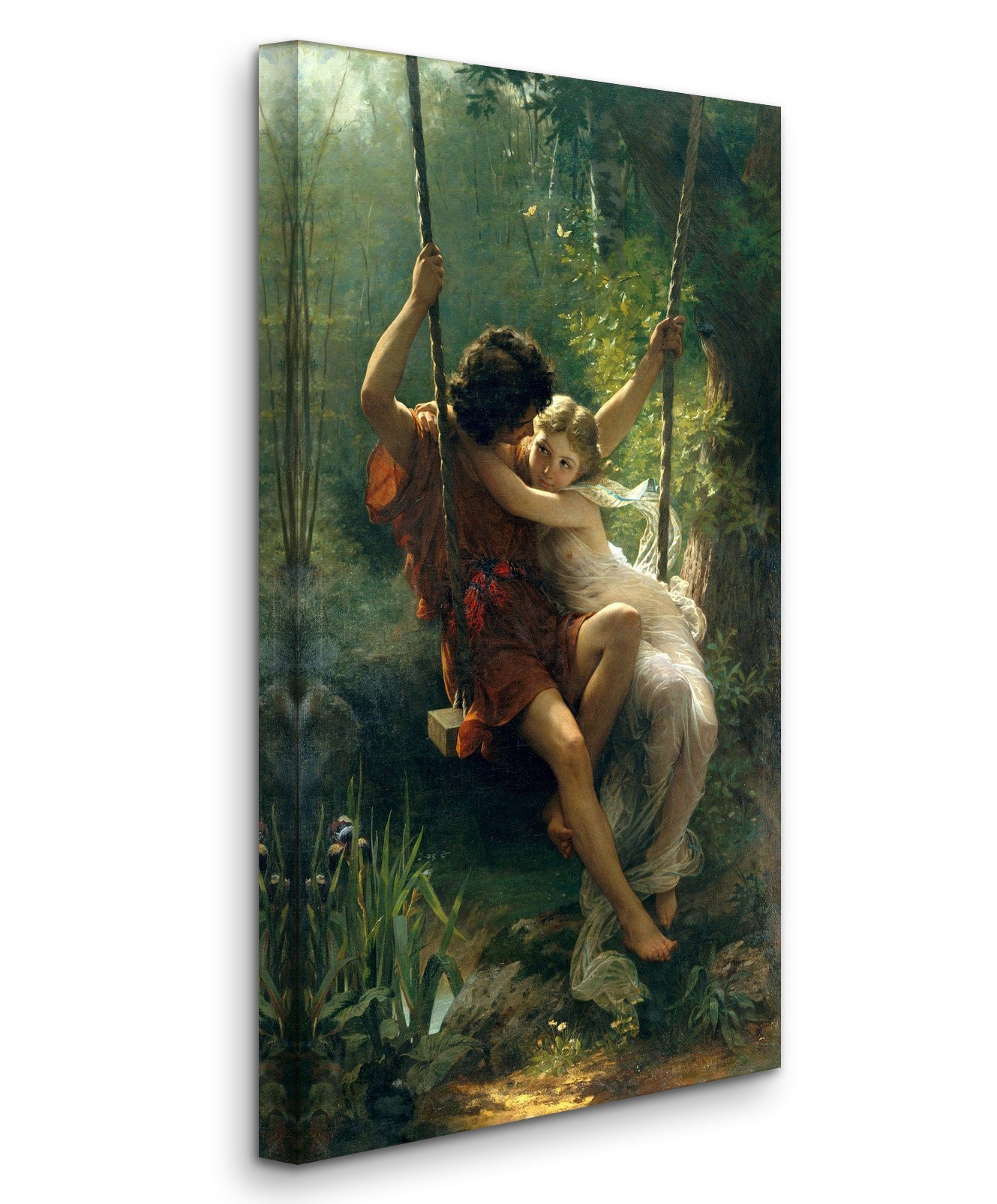 Pierre Auguste Cot Springtime 1873 Canvas Gallery Wrapped - Etsy 日本