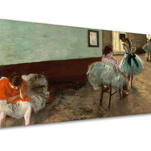 Edgar Degas : the Dance Lesson 1879 Canvas Gallery Wrapped or Framed ...