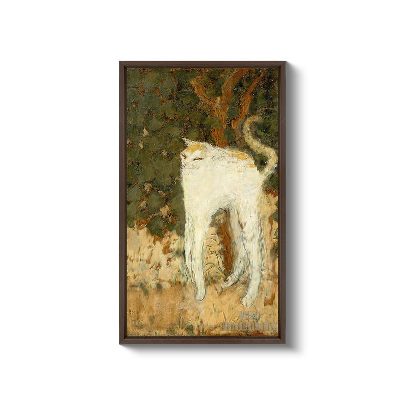 Pierre Bonnard : the White Cat Le Chat Blanc (1894) Canvas Gallery ...