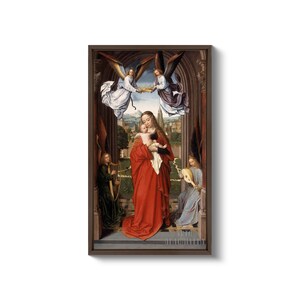 Gerard David : Virgin and Child With Four Angels 1510 Canvas Gallery ...