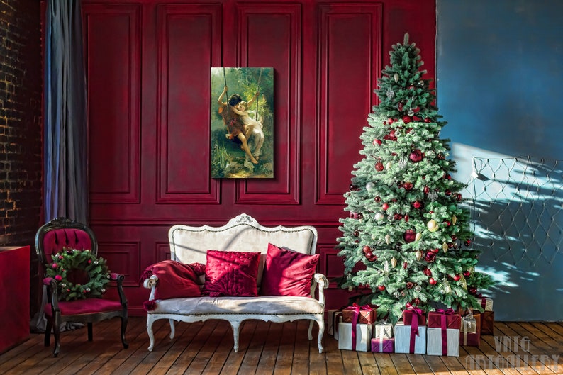 Pierre Auguste Cot : Springtime 1873 Canvas Gallery Wrapped - Etsy