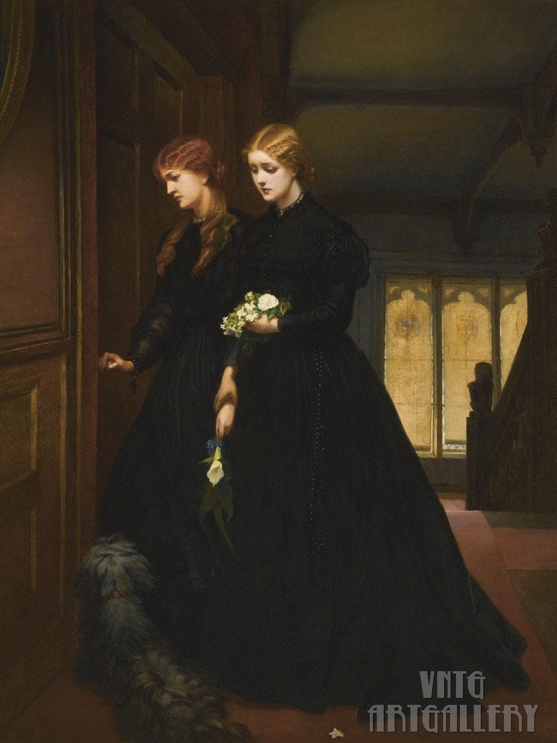 Emily Mary Osborn : for the Last Time (1864) Canvas Gallery Wrapped or ...
