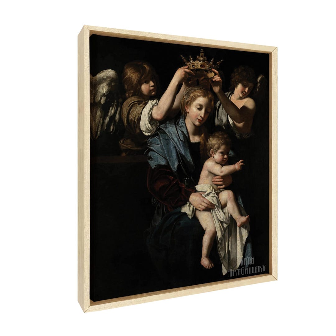 Bartolomeo Cavarozzi : Virgin and Child With Angels 1620 Canvas Gallery ...
