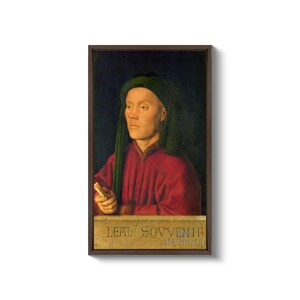 Jan Van Eyck : Portrait of a Man (1432) Canvas Gallery Wrapped or ...