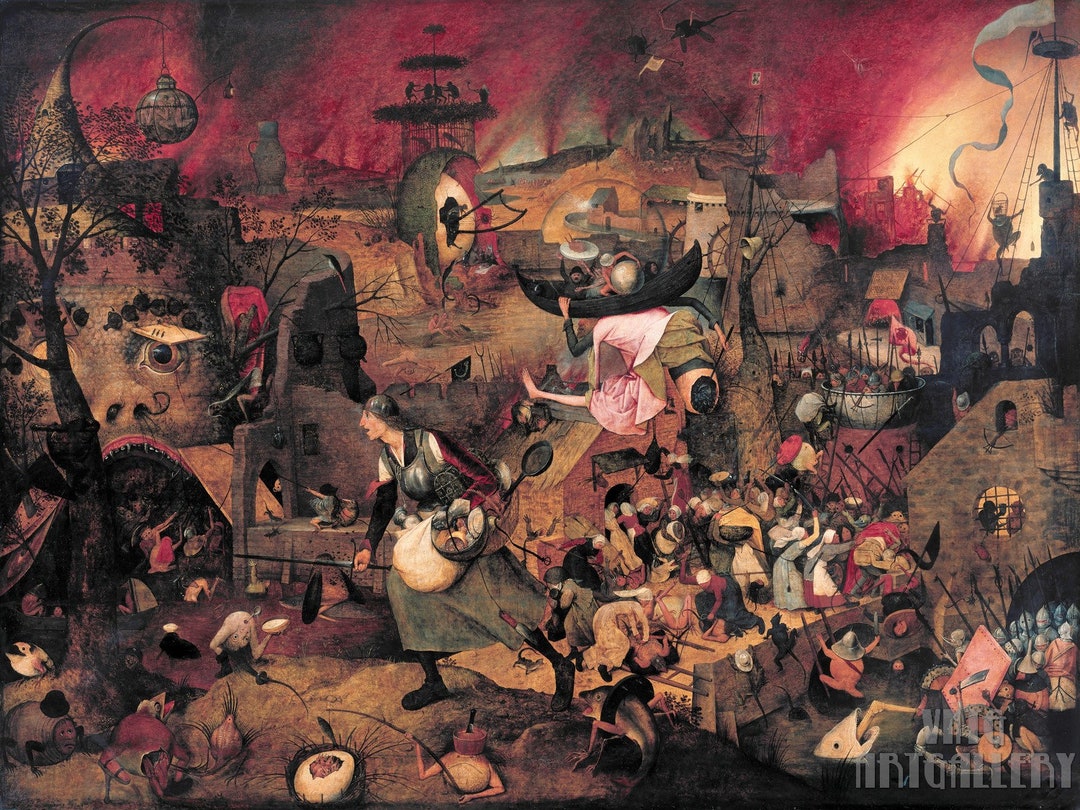Pieter Bruegel the Elder : Dulle Griet, Dull Gret, Mad Meg (1563 ...