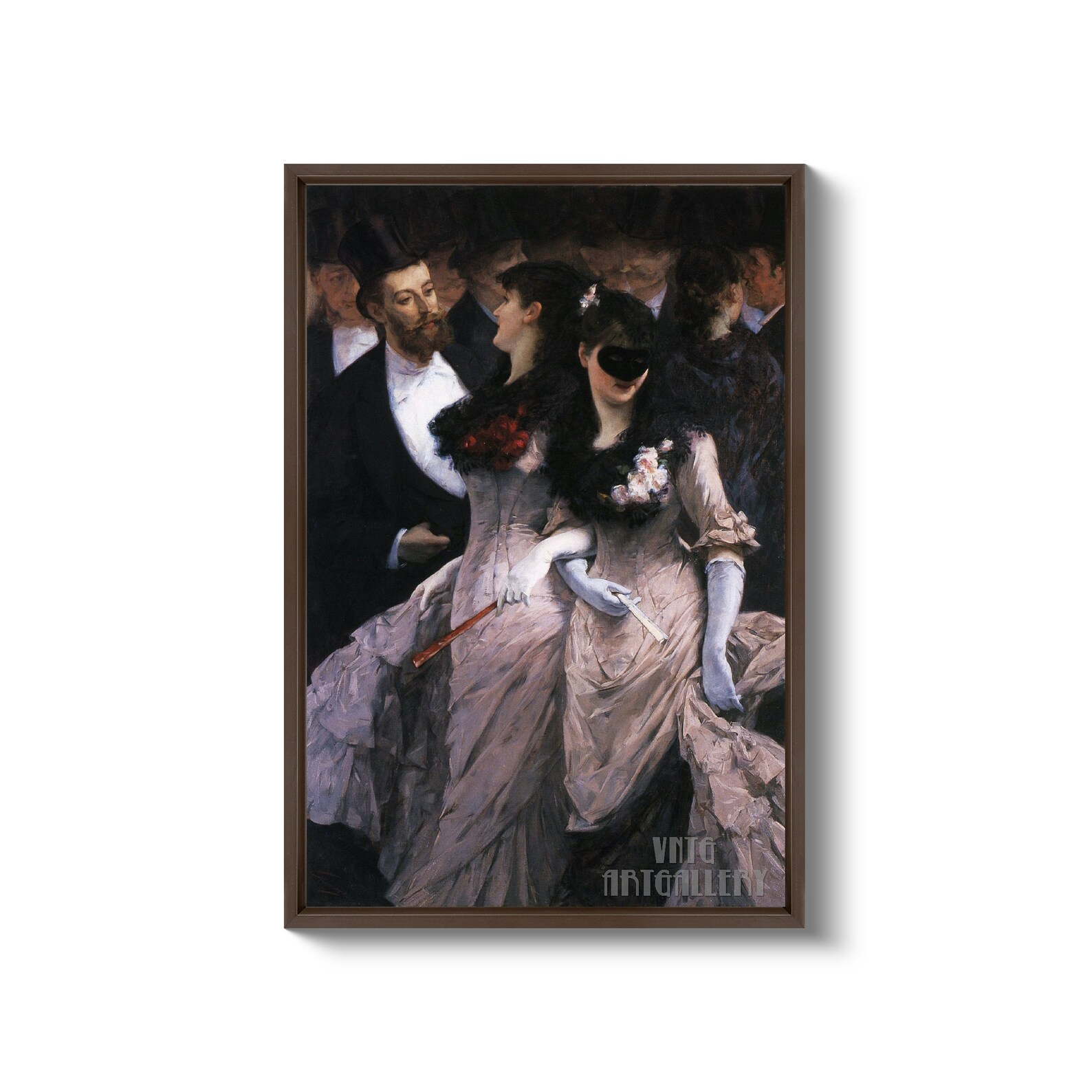 Charles Hermans : at the Masquerade 1880 Canvas Gallery - Etsy