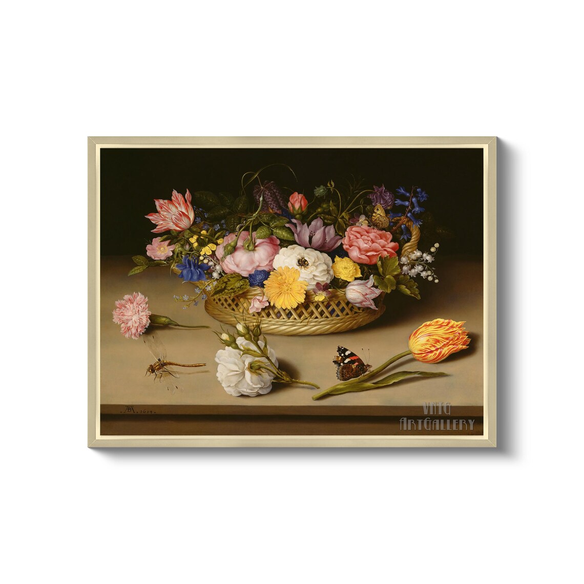 Ambrosius Bosschaert the Elder : Flower Still Life (1614) Canvas ...