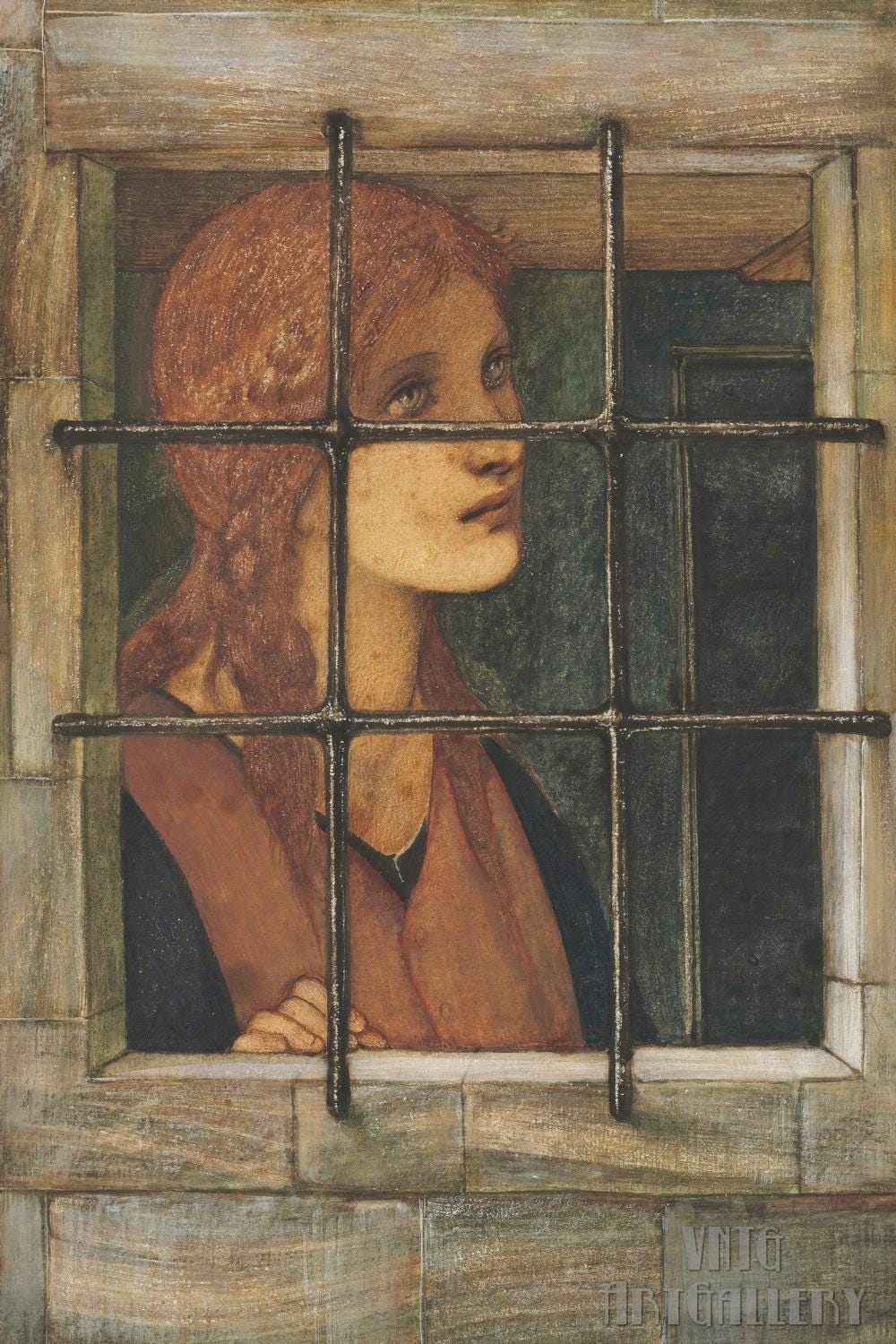 Edward Burne-jones : Danaë in the Brazen Tower (1872) Canvas Gallery ...