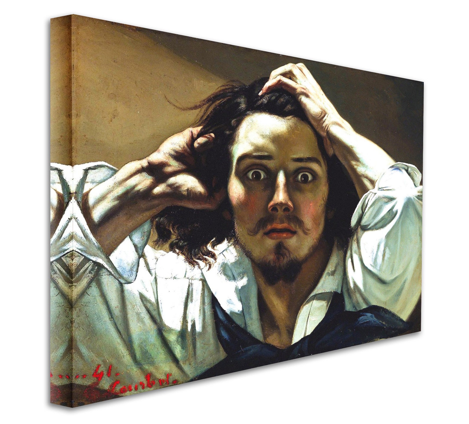 Gustave Courbet : The Desperate Man 1844 Canvas Gallery | Etsy