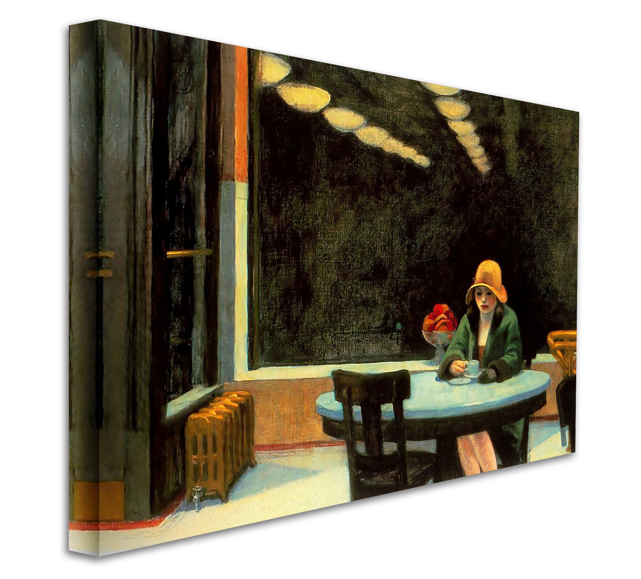 Edward Hopper : Automat 1927 Canvas Gallery Wrapped Giclee | Etsy UK