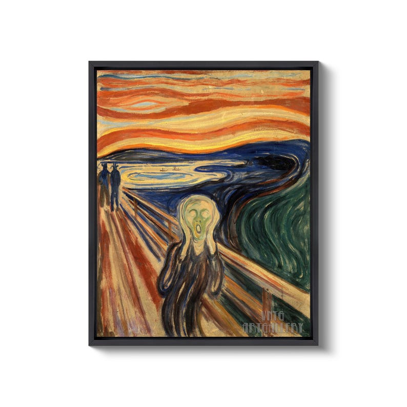 Edvard Munch: the Scream (1893) Canvas Gallery Wrapped or Framed Giclee ...