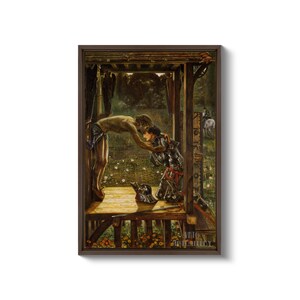 Edward Burne-jones : the Merciful Knight (1863) Canvas Gallery Wrapped ...