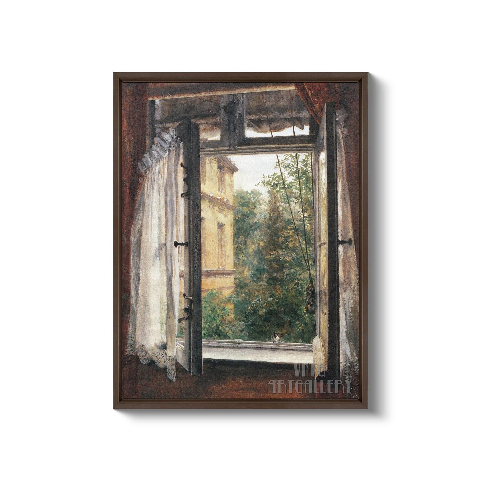 Adolph V. Menzel : View From a Window in Marienstrasse (1867) Canvas ...