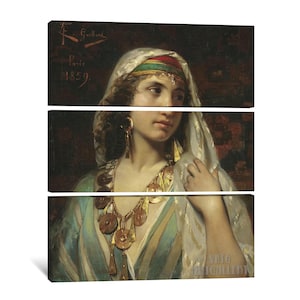 Claude Ferdinand Gaillard : French Odalisque (1859) Canvas Gallery ...