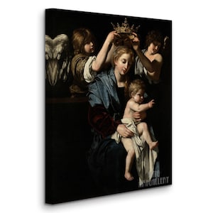 Bartolomeo Cavarozzi : Virgin and Child With Angels 1620 Canvas Gallery ...
