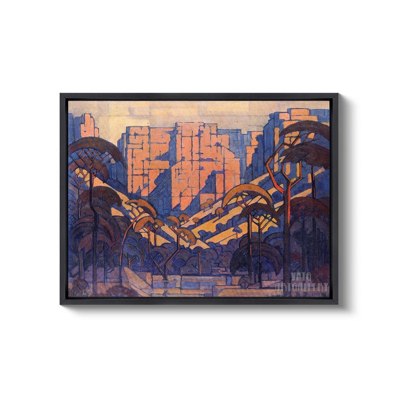 J.H. Pierneef : the Kloof Rustenburg 1928 Canvas Gallery - Etsy