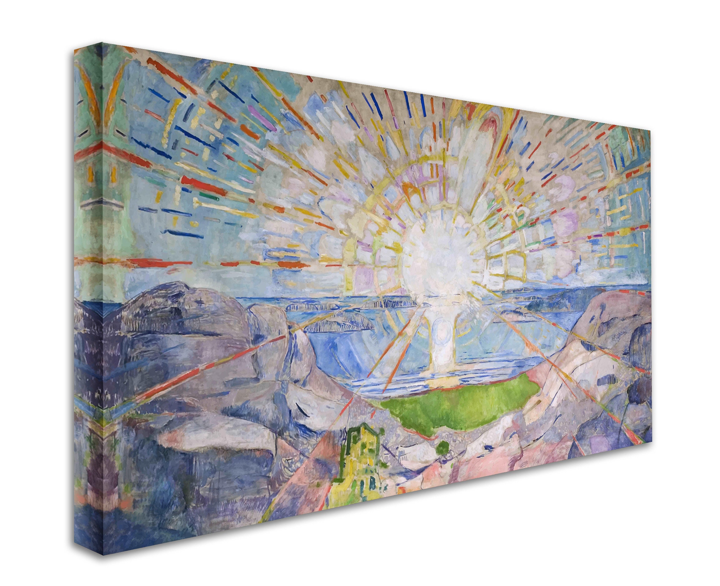 Edvard Munch : the Sun 1909 Canvas Gallery Wrapped Giclee | Etsy