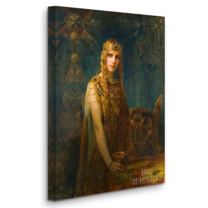 Gaston Bussiere : Isolde the Celt Princess 1911 Canvas Gallery Wrapped ...