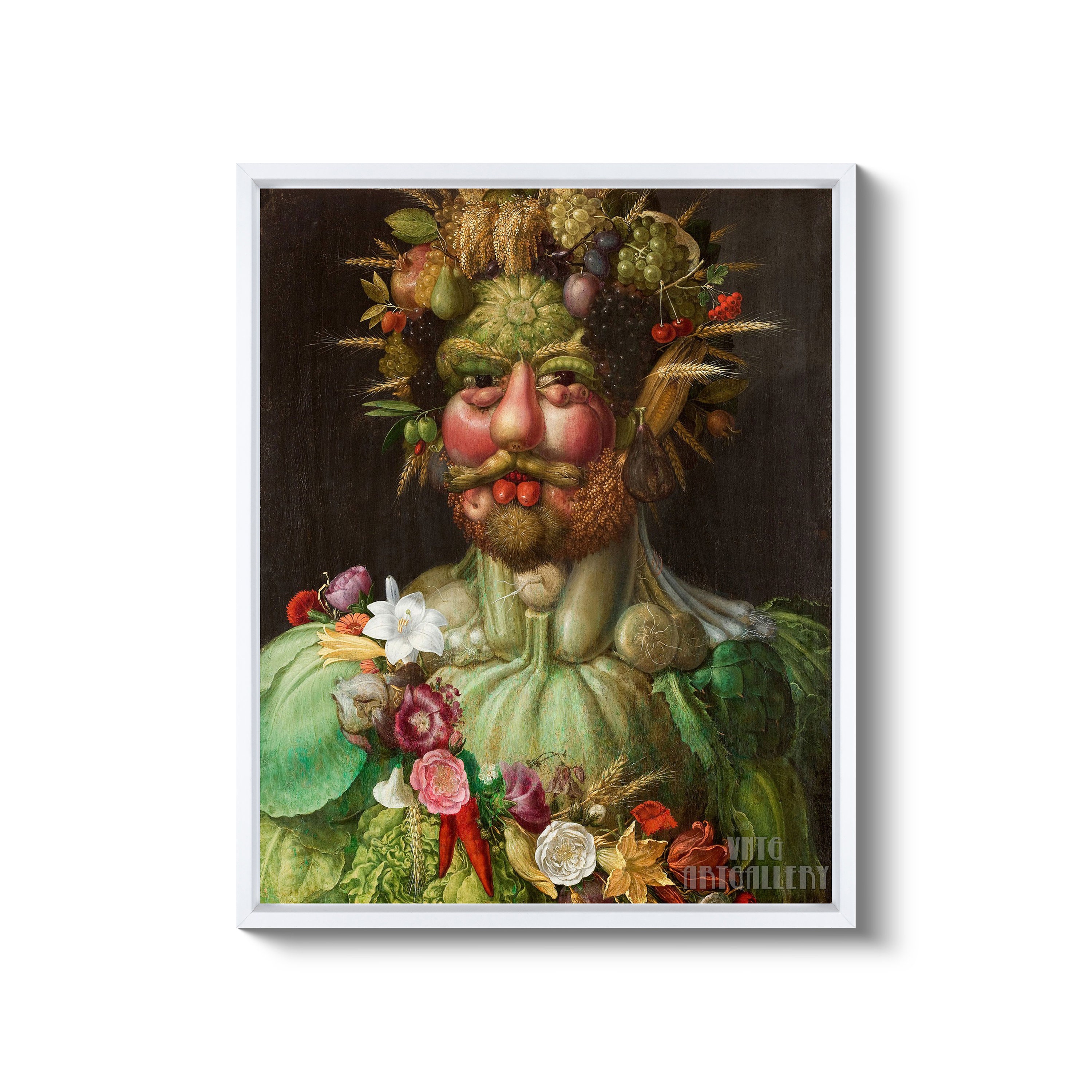 Giuseppe Arcimboldo : Vertumnus 1590 Canvas Gallery Wrapped - Etsy
