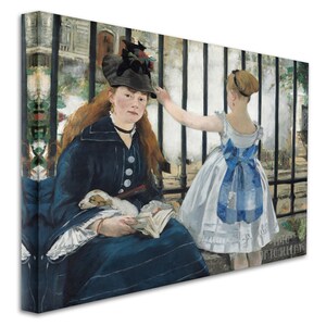 Édouard Manet : the Railway 1873 Canvas Gallery Wrapped Giclee Wall Art ...