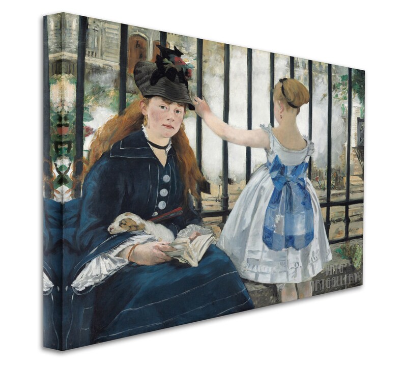 Édouard Manet : the Railway 1873 Canvas Gallery Wrapped - Etsy