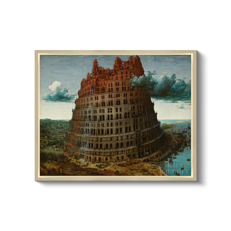 Pieter Bruegel the Elder : the Tower of Babel (1563-1565) Canvas ...