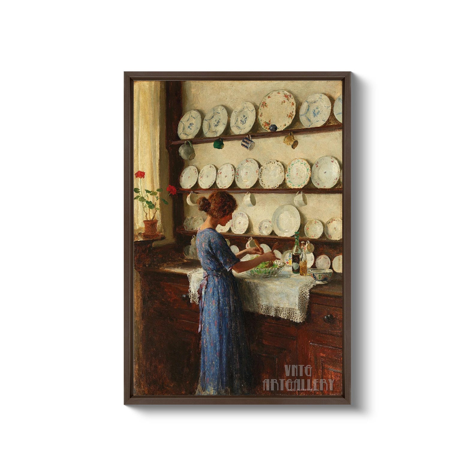 William Henry Margetson : the Lady of the House (date Unknown) Canvas ...